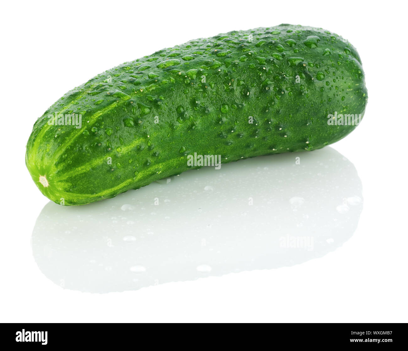 single dropped cucumber Stock Photo - Alamy