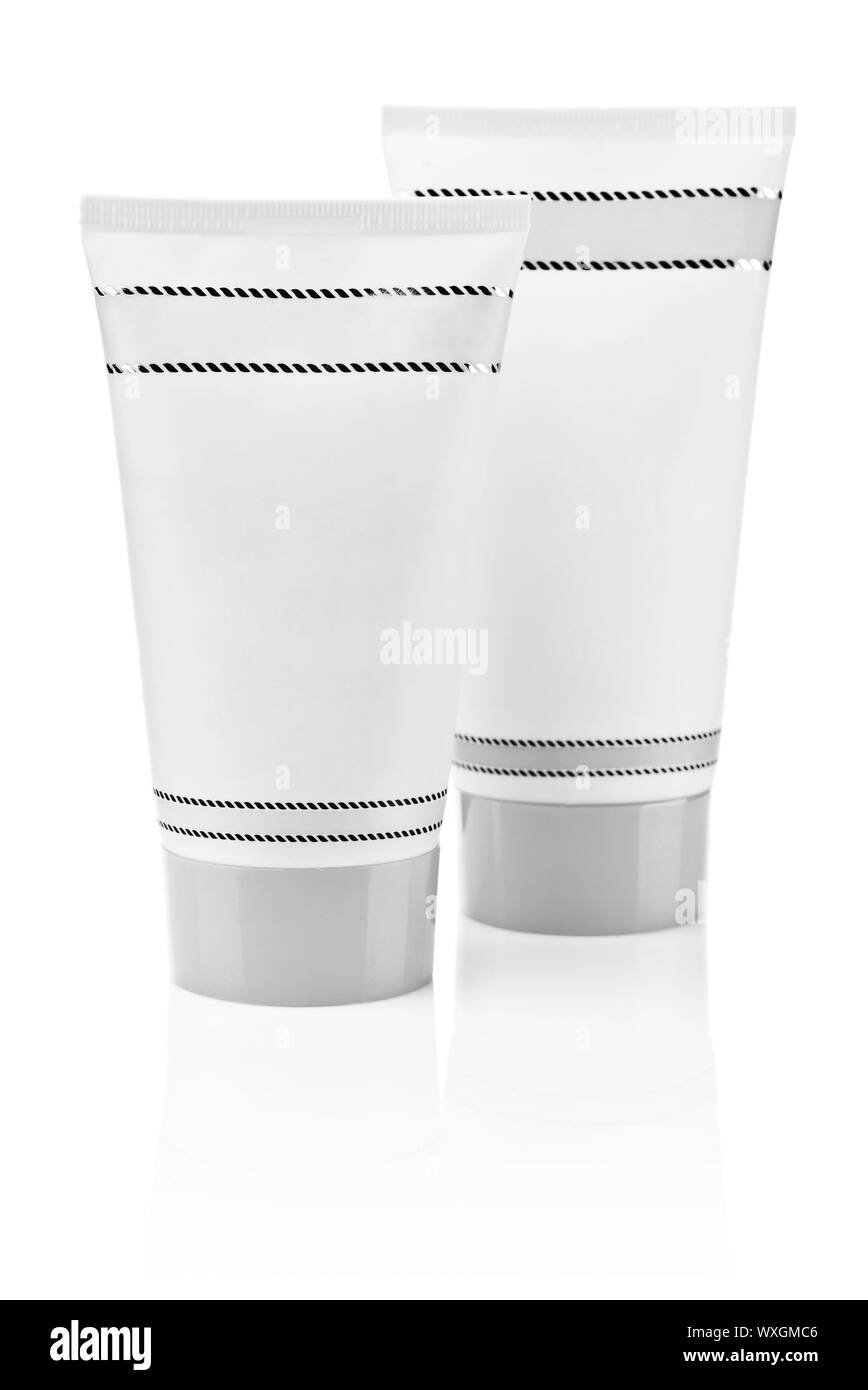 Toothpaste tube isolated Black and White Stock Photos & Images - Alamy