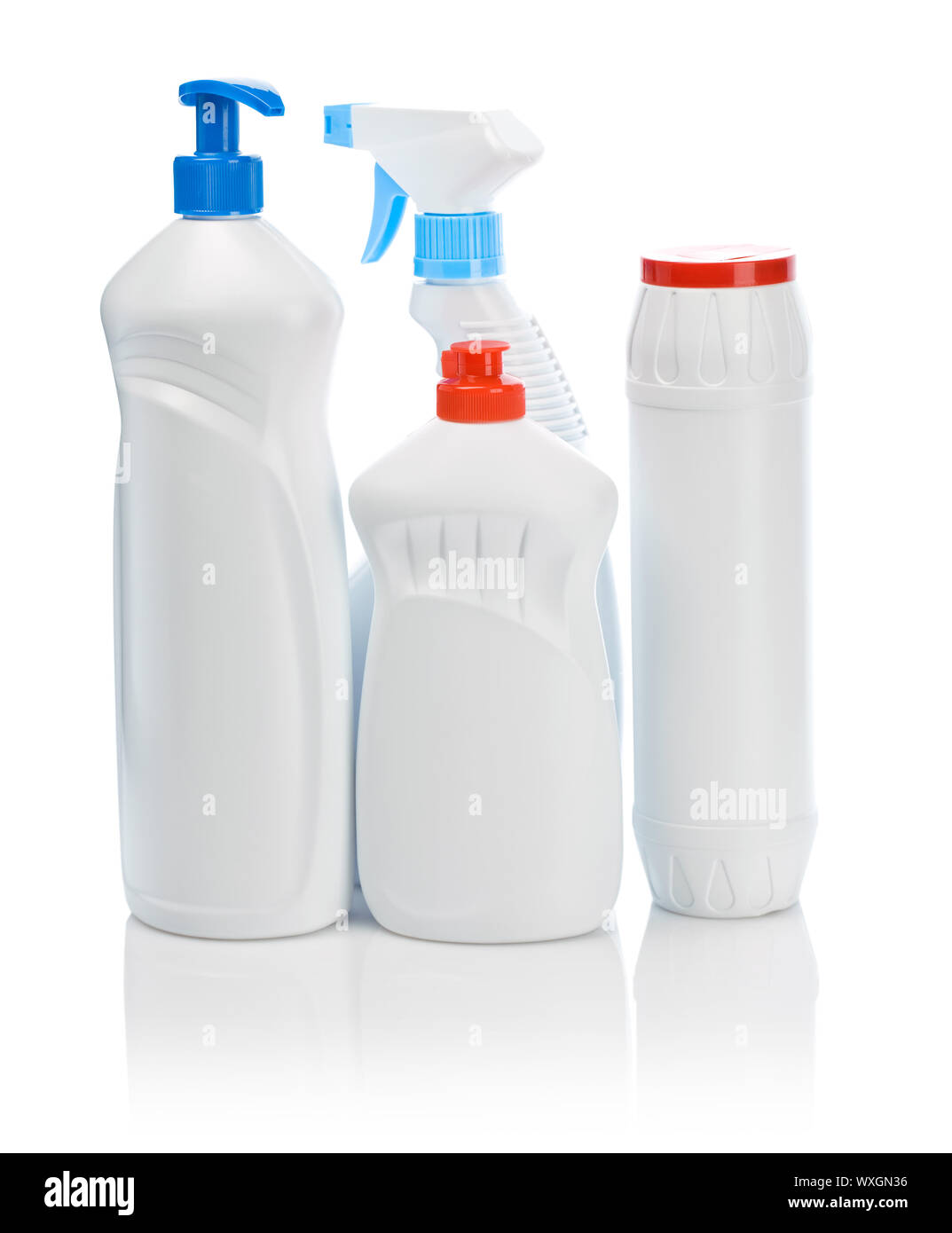 kitchen cleaning bottles Stock Photo - Alamy