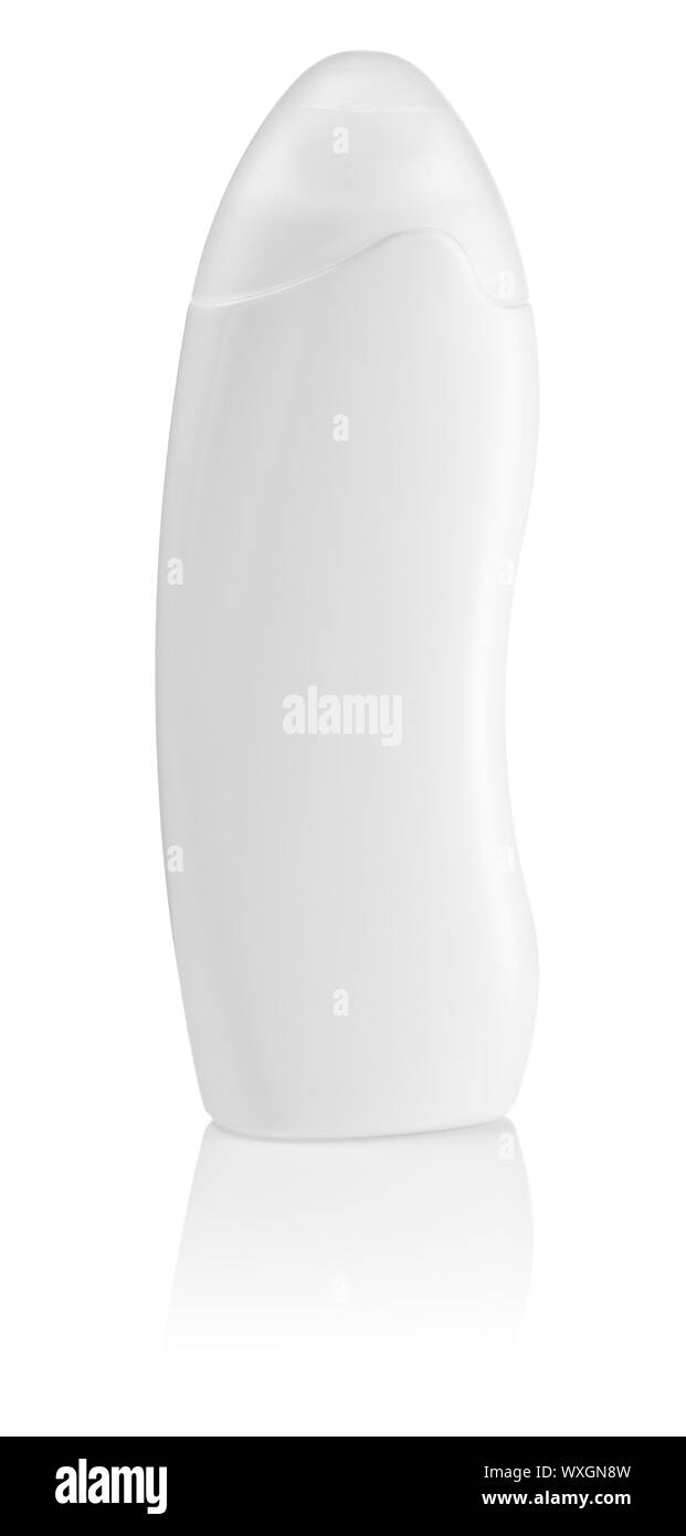 white clean bottle of shampoo Stock Photo - Alamy
