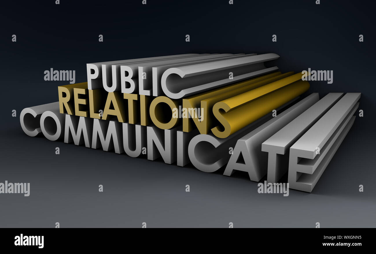 Public Relations Concept in the PR Industry Stock Photo - Alamy