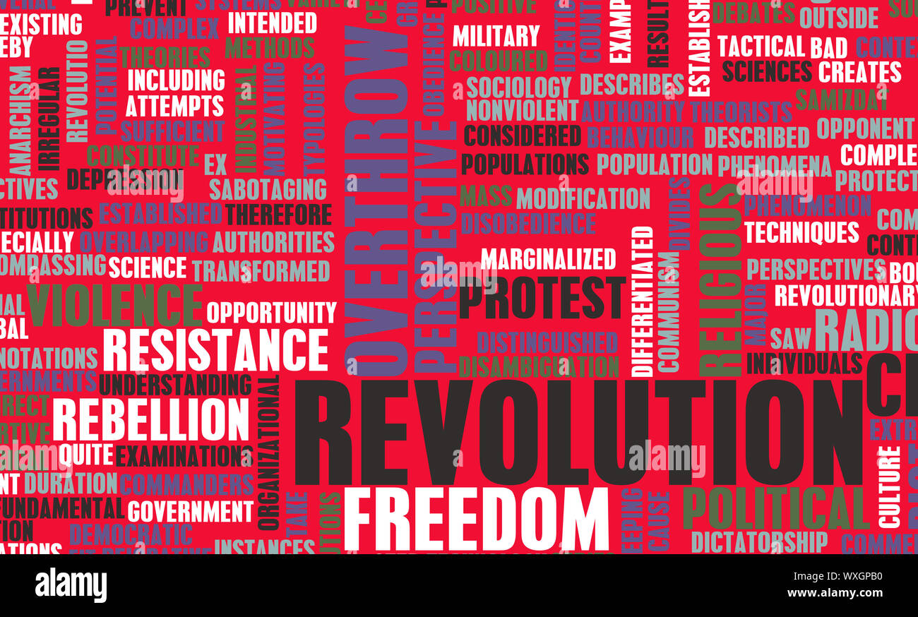 Revolution in Political or Technical Concept Art Stock Photo - Alamy