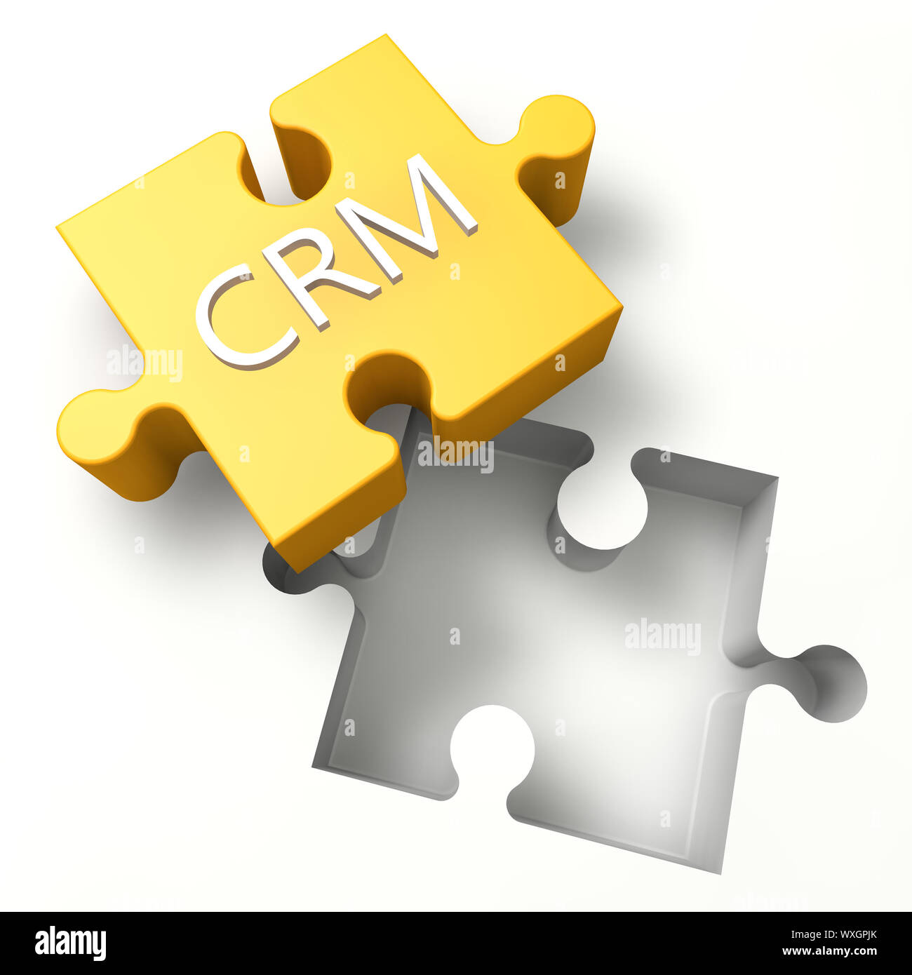 3d Puzzle concept: CRM - Customer Relationship Management Stock Photo ...