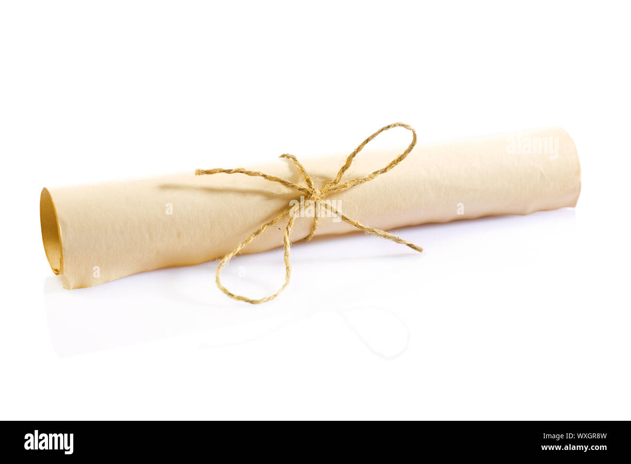 roll of old paper Stock Photo - Alamy
