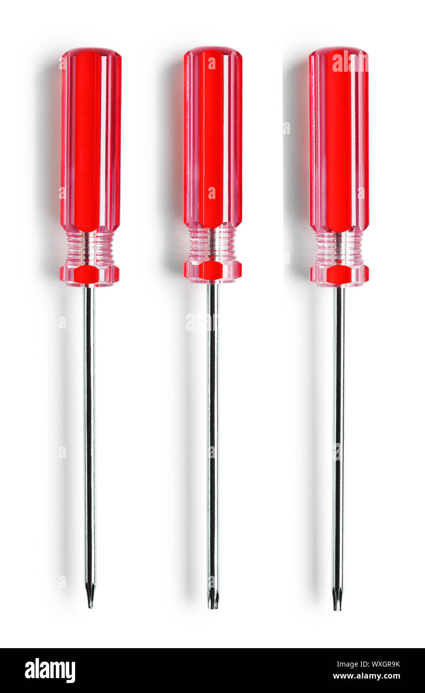 three screwdriver isolated Stock Photo - Alamy