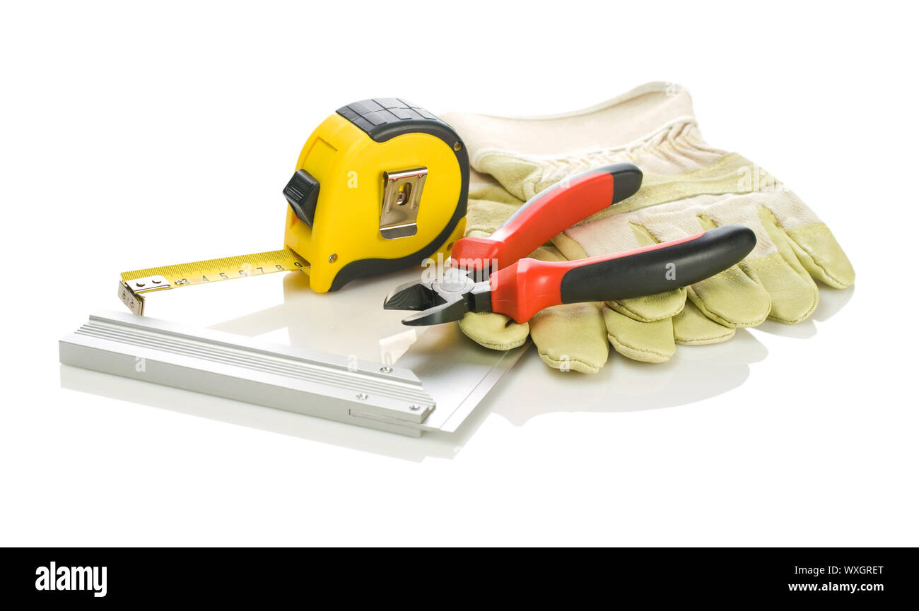 tools with gloves Stock Photo - Alamy