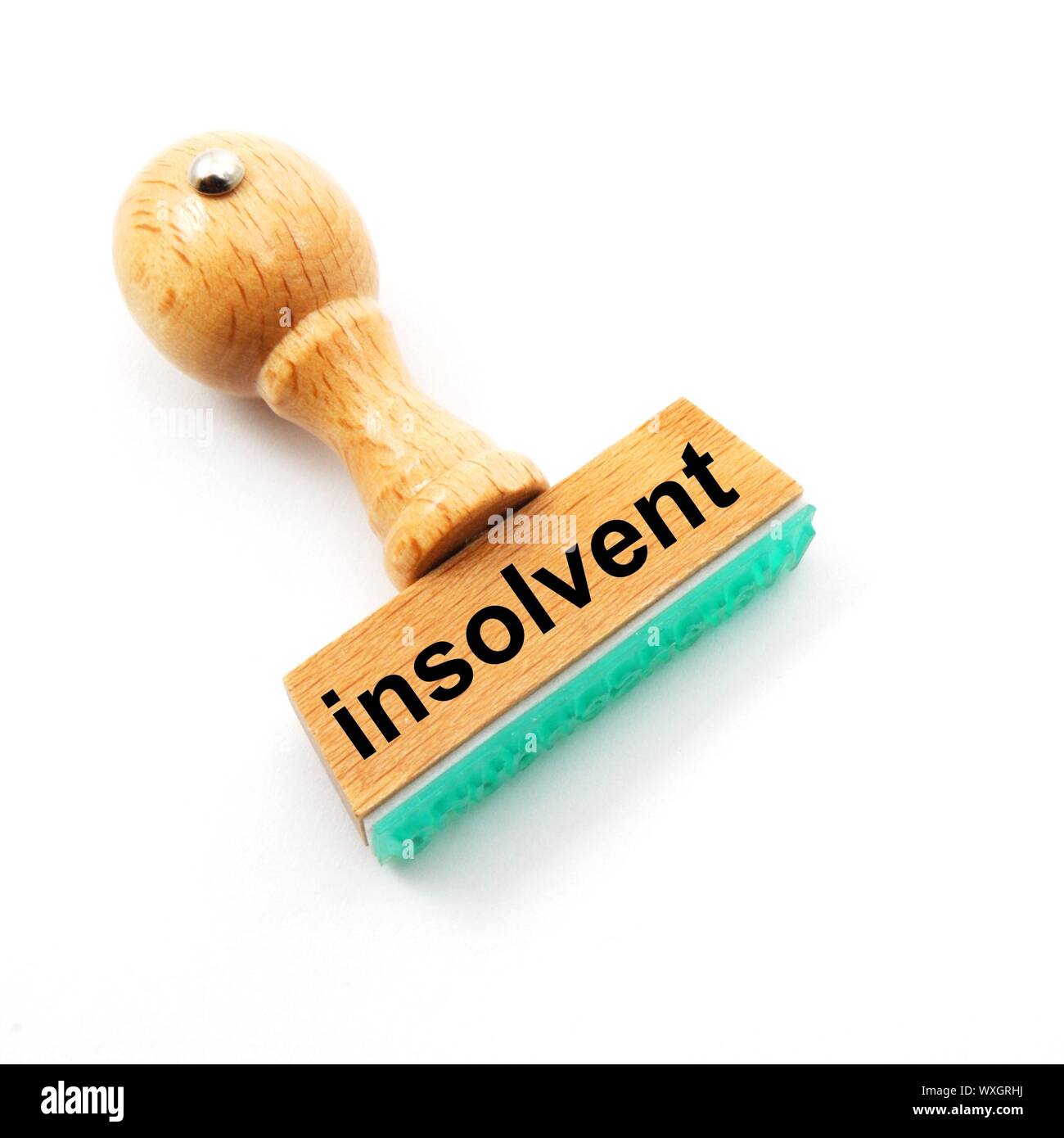 insolvent stamp showing bankruptcy concept with copyspace Stock Photo ...