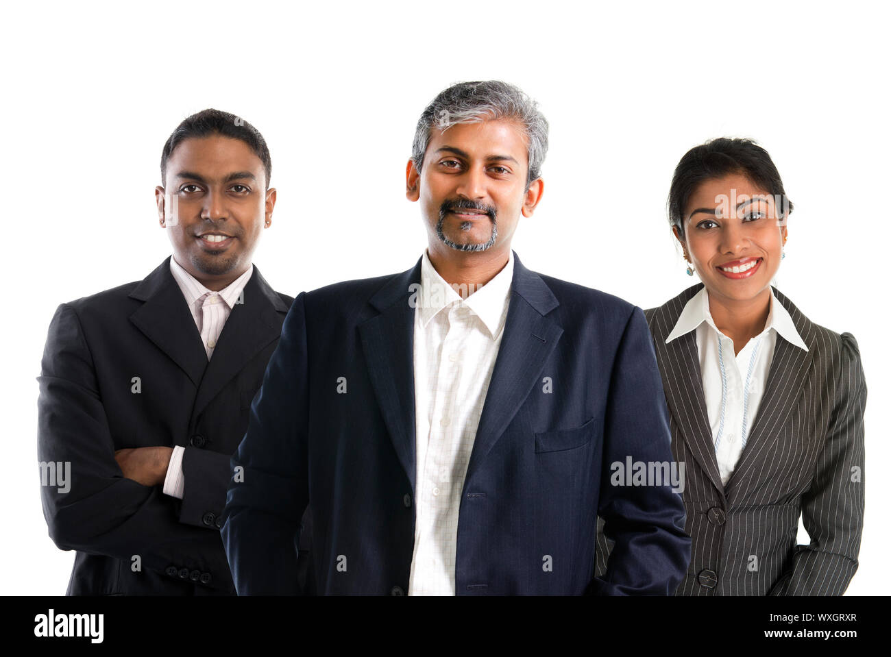 Indian business team. Asian Indian businessmen and businesswoman in ...