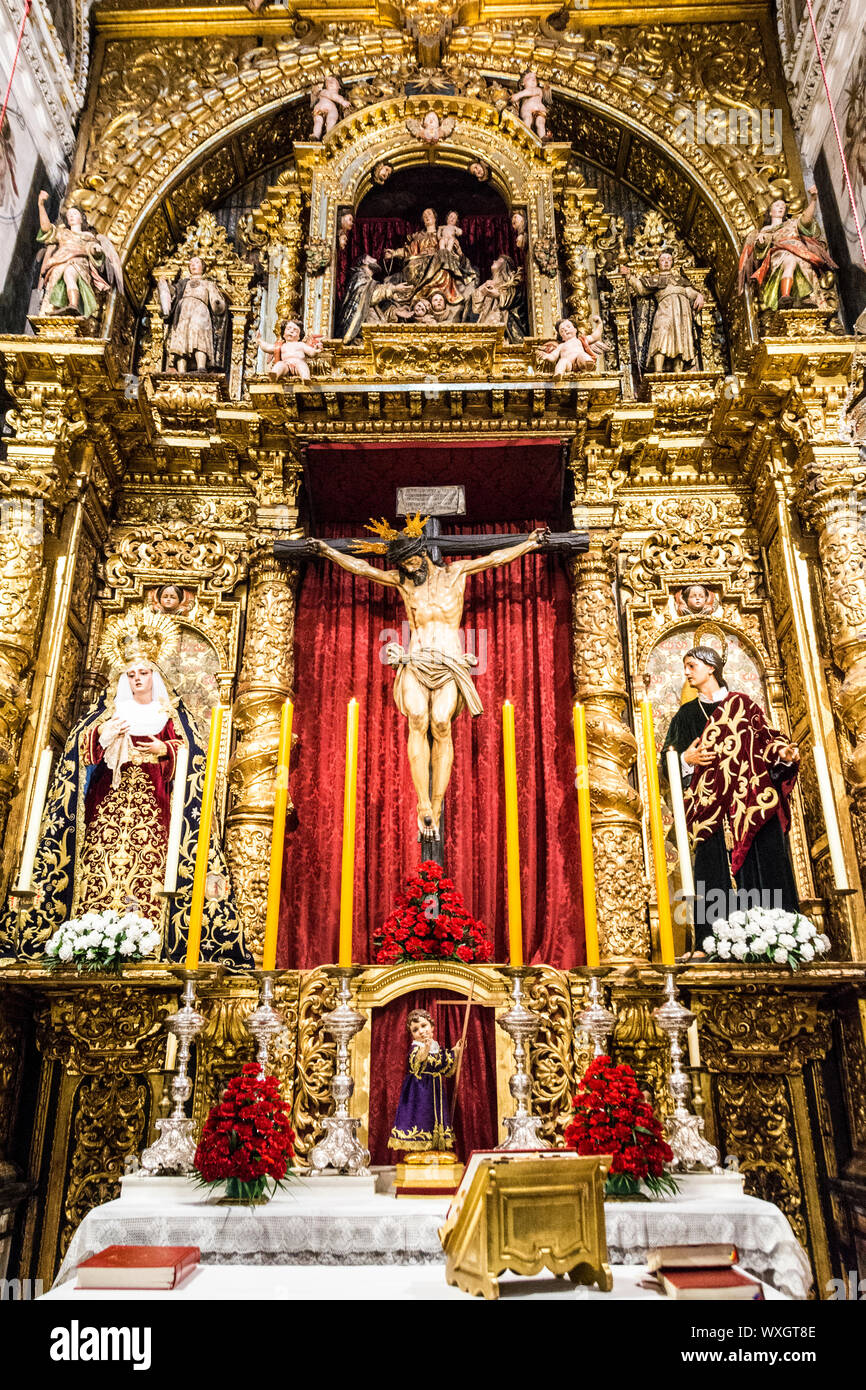 Santa María Magdalena is a Baroque church in Seville, southern Spain ...