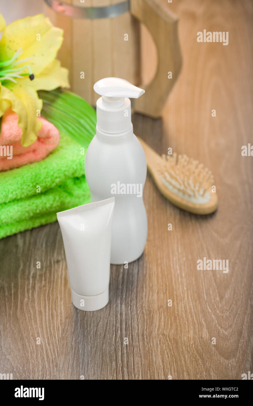accessories for bathing Stock Photo - Alamy