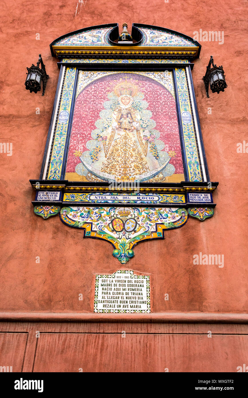 Santa maria magdalena is a baroque church in seville hi-res stock ...