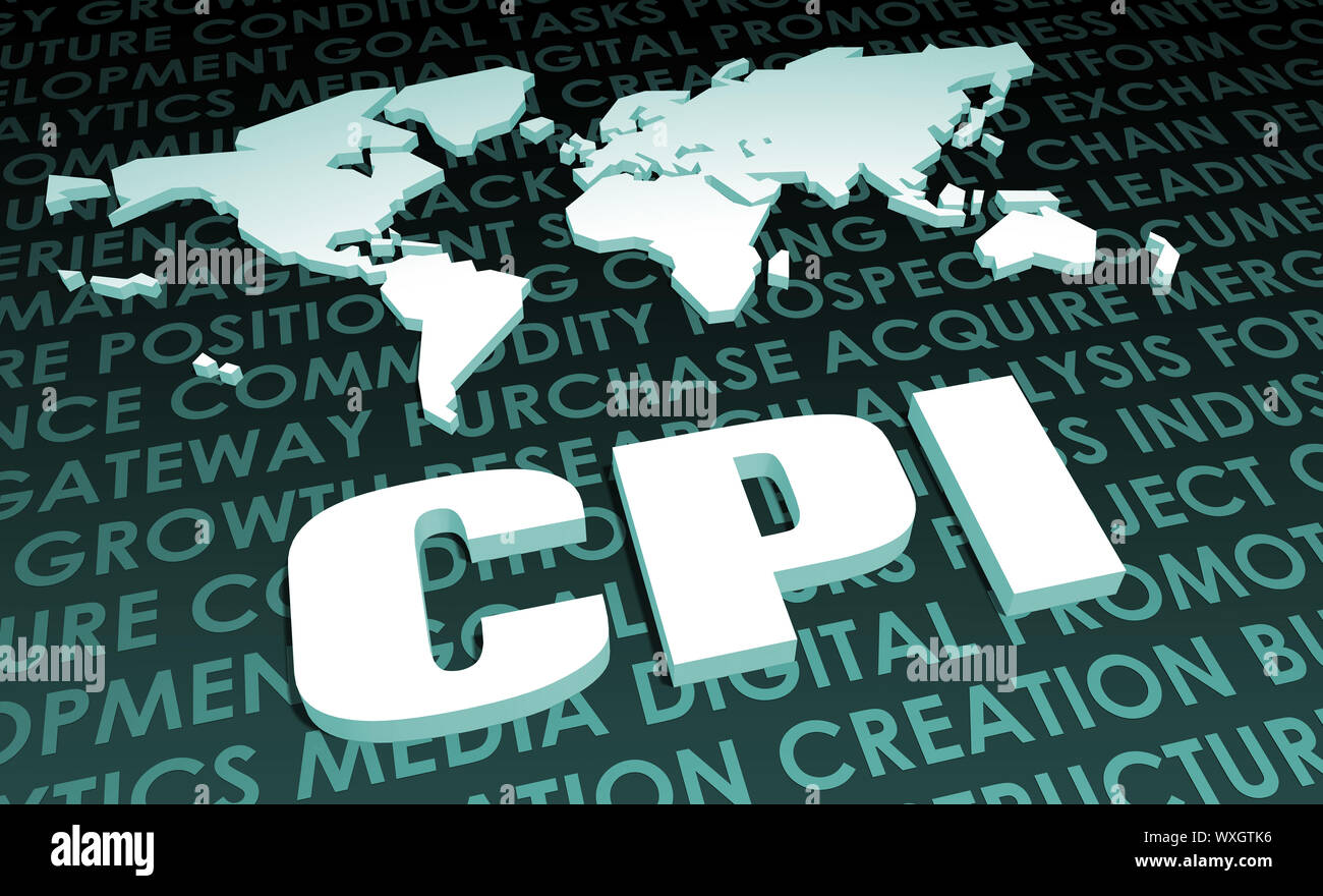 CPI Industry Global Standard on 3D Map Stock Photo - Alamy