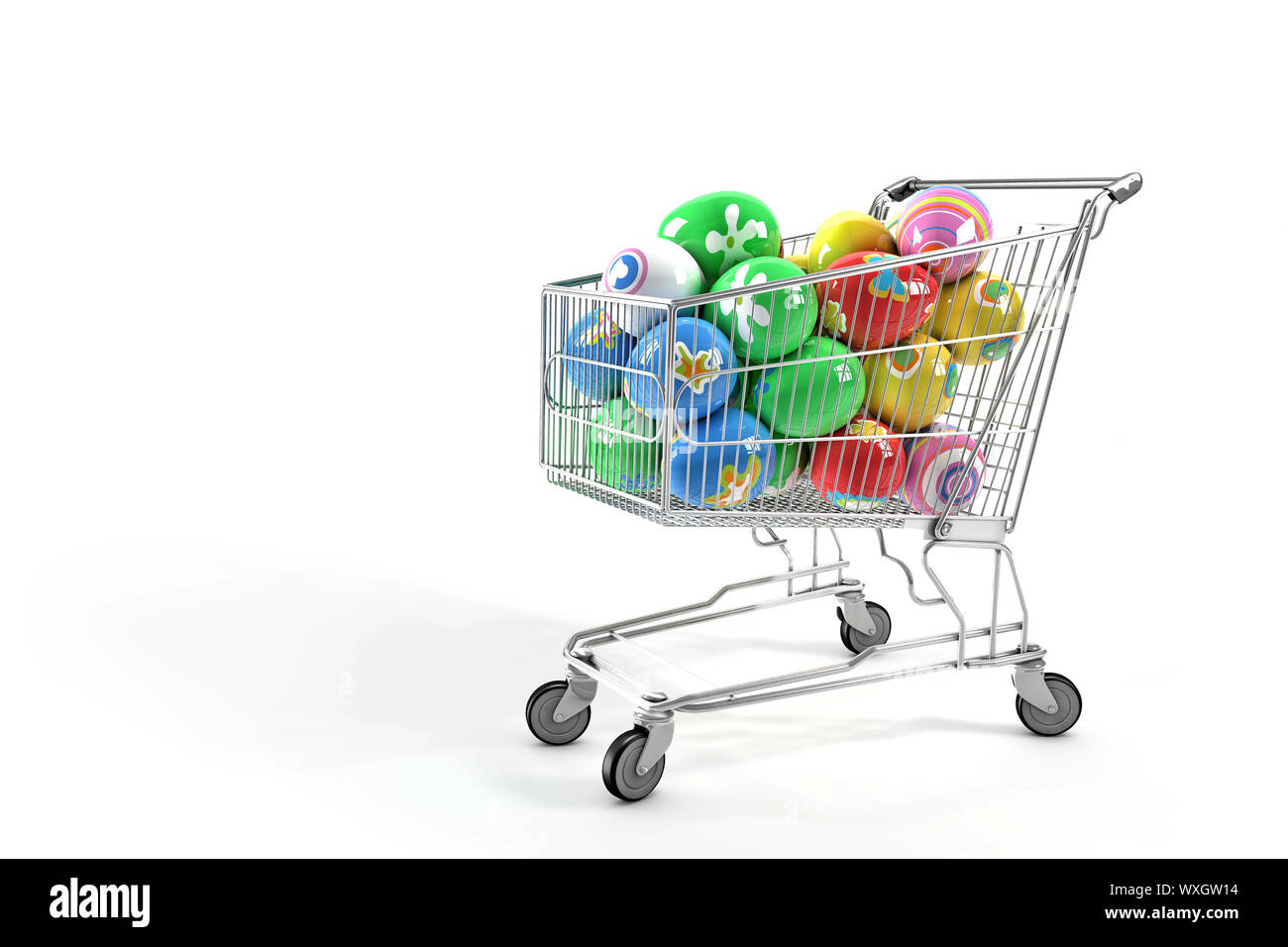 Colorful easter eggs sale Cut Out Stock Images & Pictures - Alamy