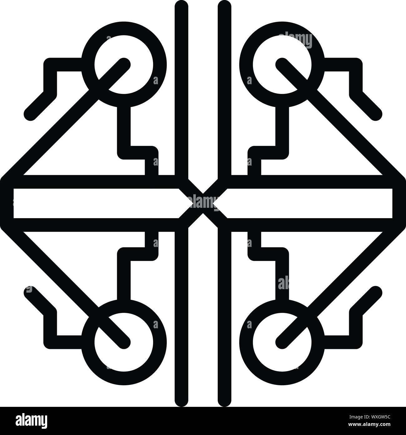 Ancient alchemy icon. Outline ancient alchemy vector icon for web ...