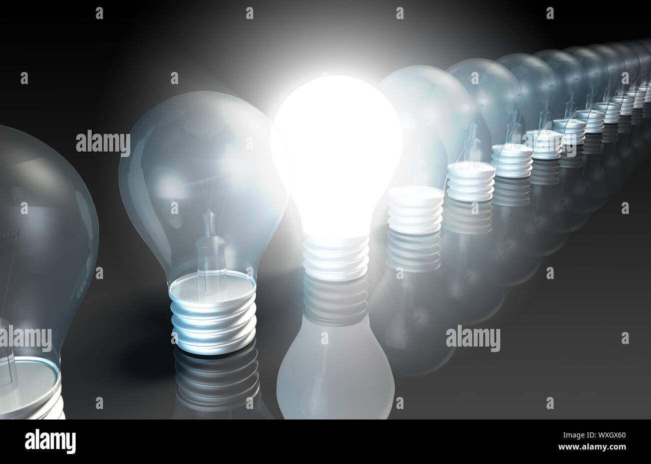 Innovation as Concept with a Sudden Inspiration Stock Photo - Alamy