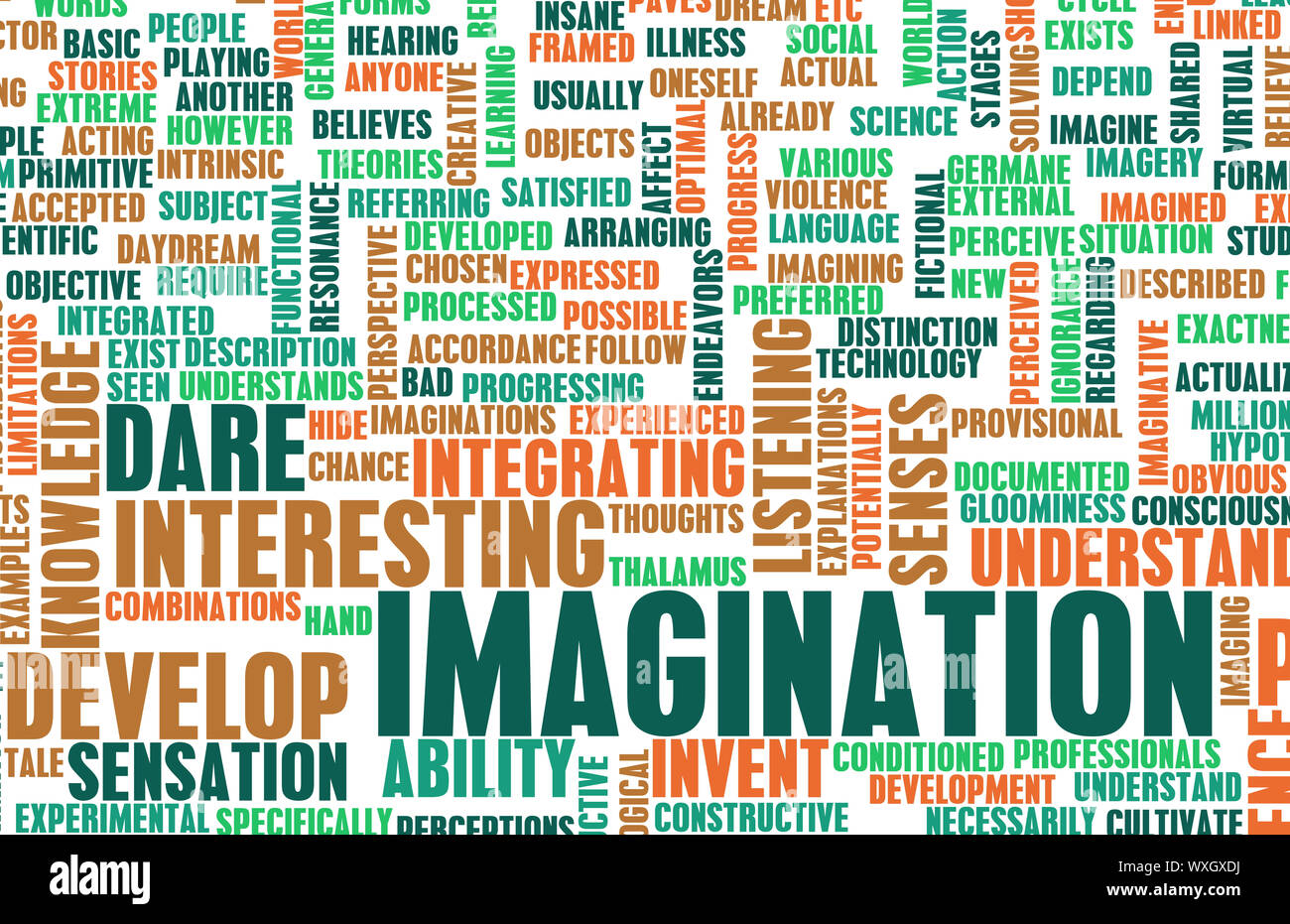 Imagination and Dare to Imagine as Concept Stock Photo - Alamy