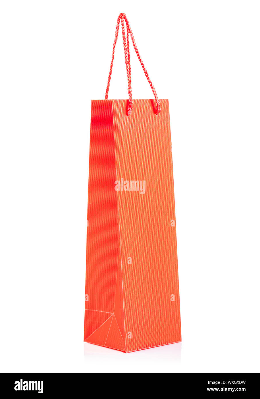 a red paper bag isolated Stock Photo - Alamy