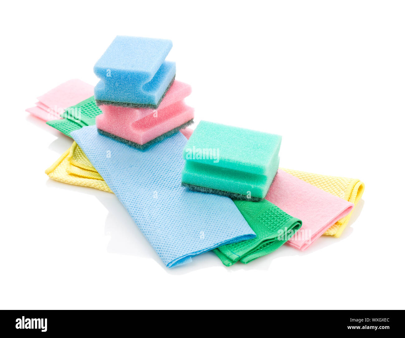 collection of rags and sponges Stock Photo - Alamy