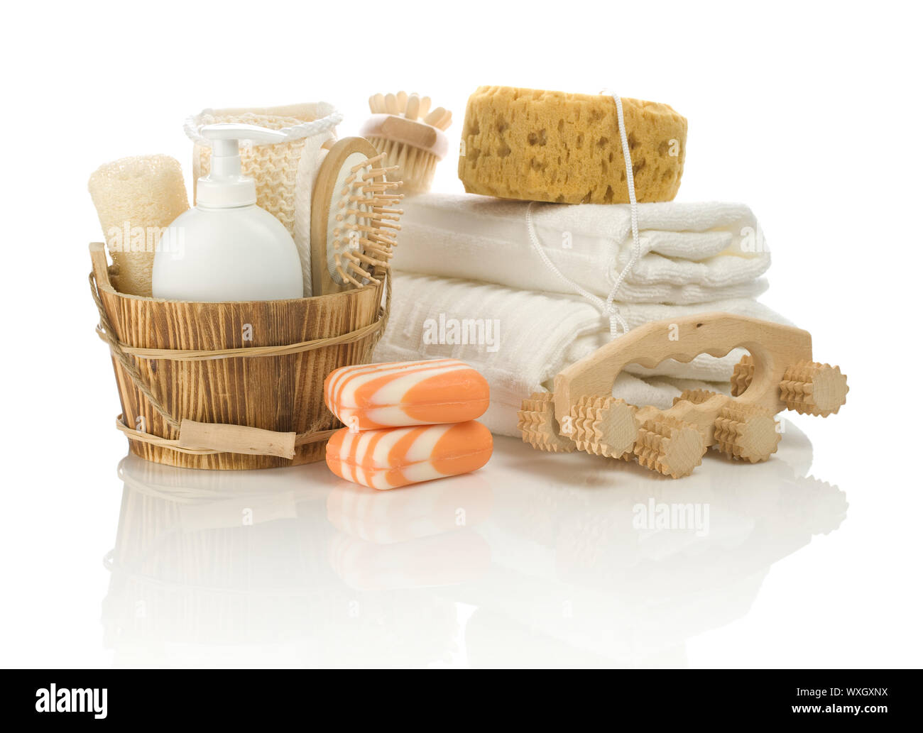 group of bathing articles Stock Photo - Alamy