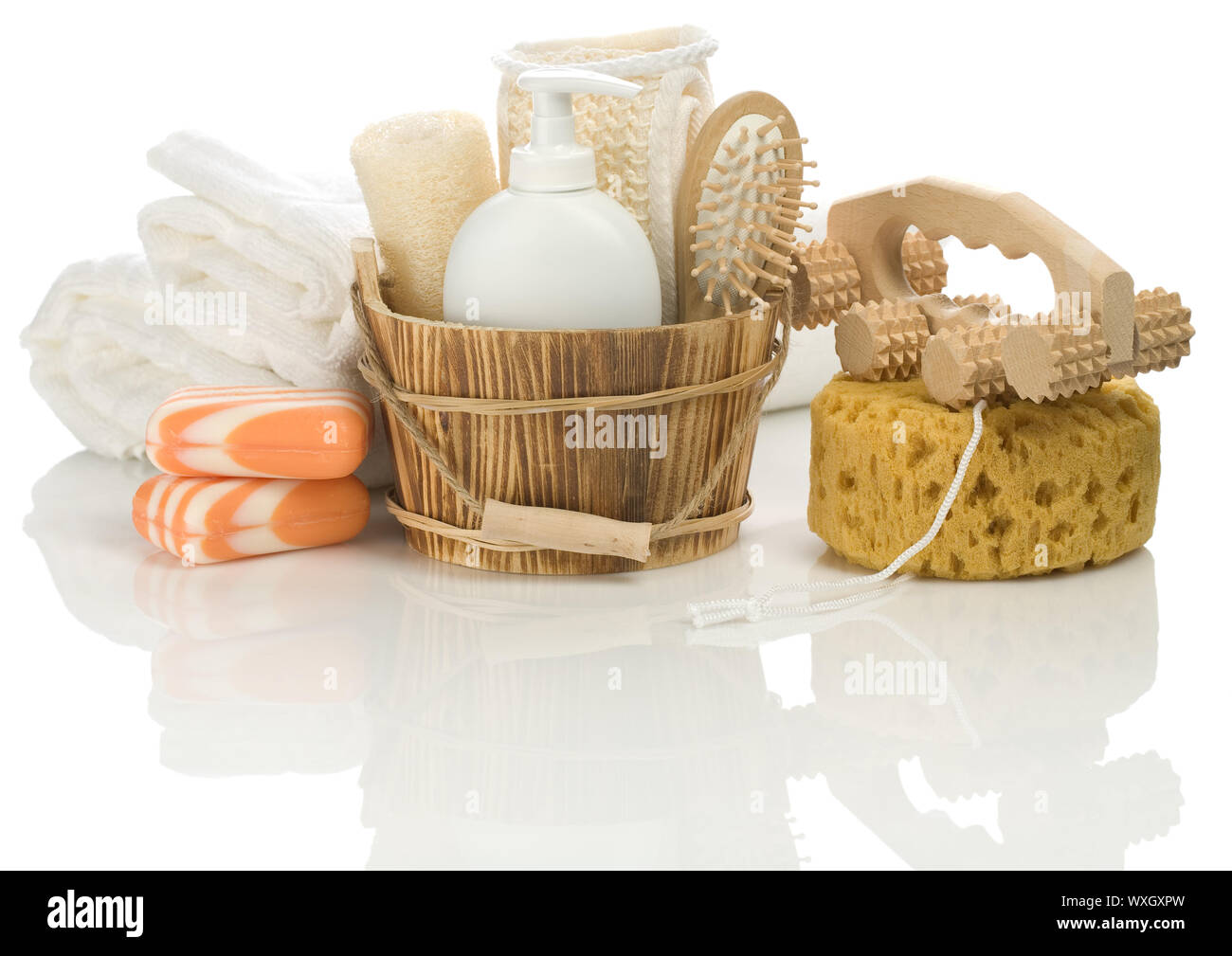 objects for bathing isolated Stock Photo - Alamy