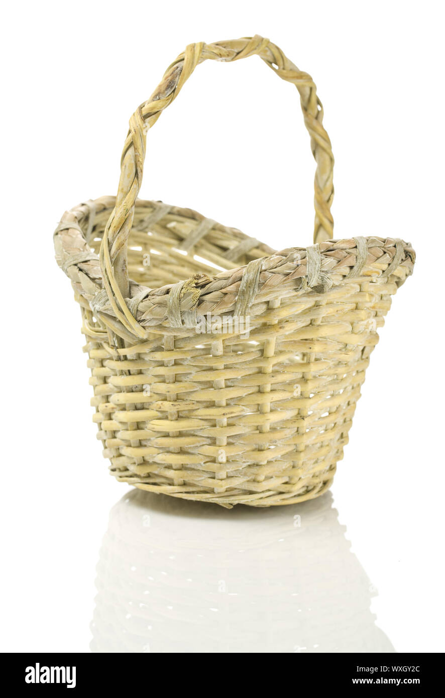 one basket isolated Stock Photo - Alamy