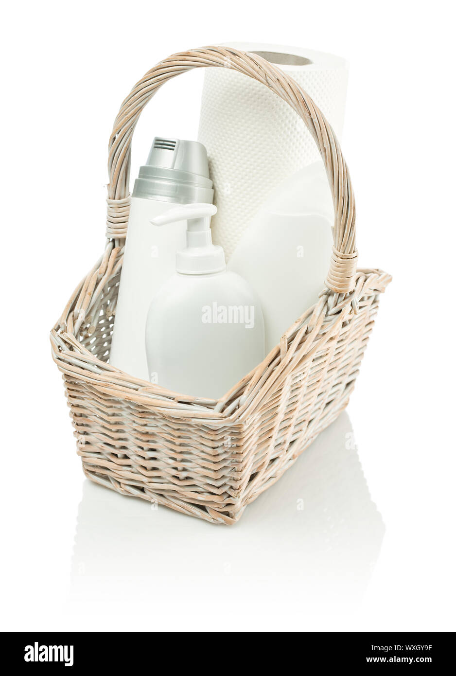white objects in basket Stock Photo - Alamy