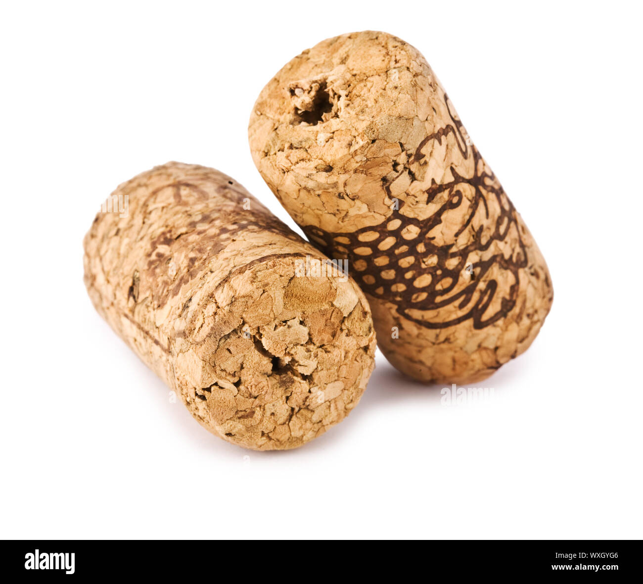isolated two wine cork Stock Photo - Alamy