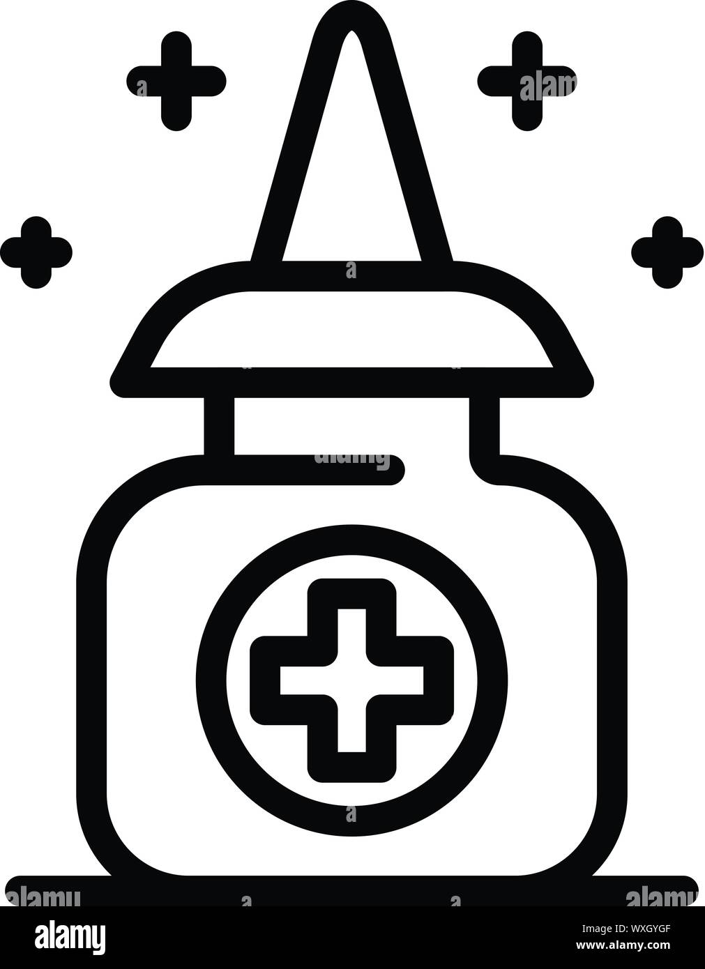 Nasal spray icon. Outline nasal spray vector icon for web design ...