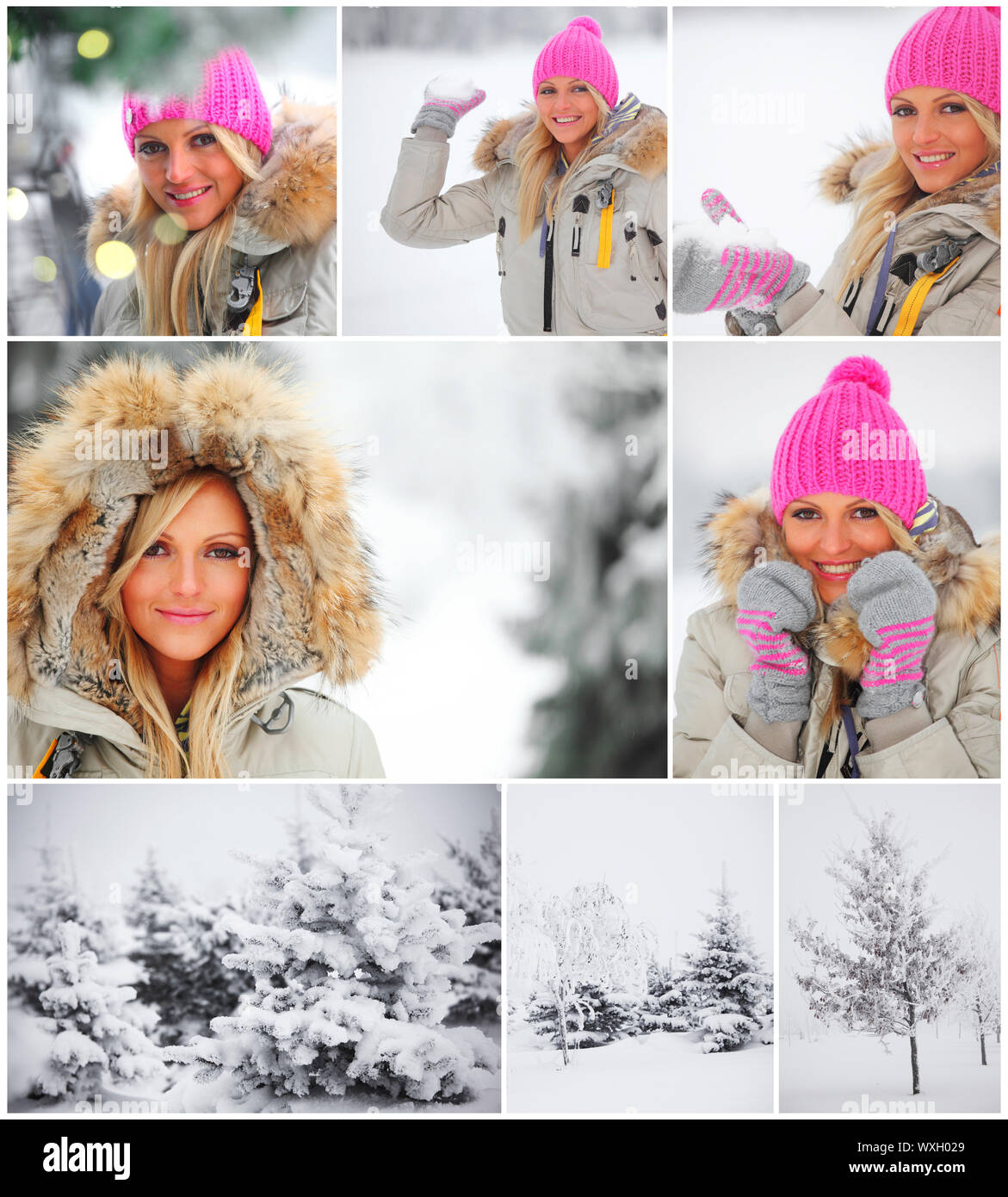 Teen face collage Cut Out Stock Images & Pictures - Alamy