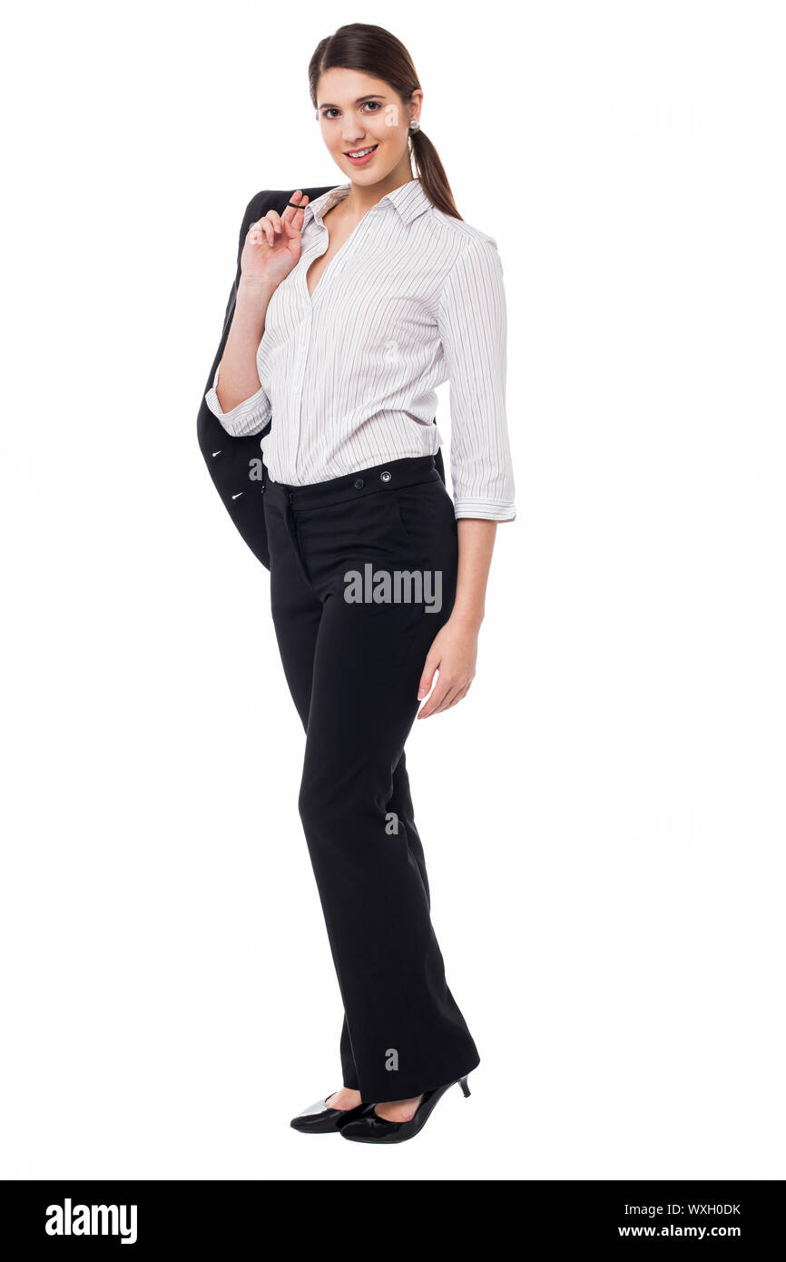 Shoulder length coat Cut Out Stock Images & Pictures - Alamy