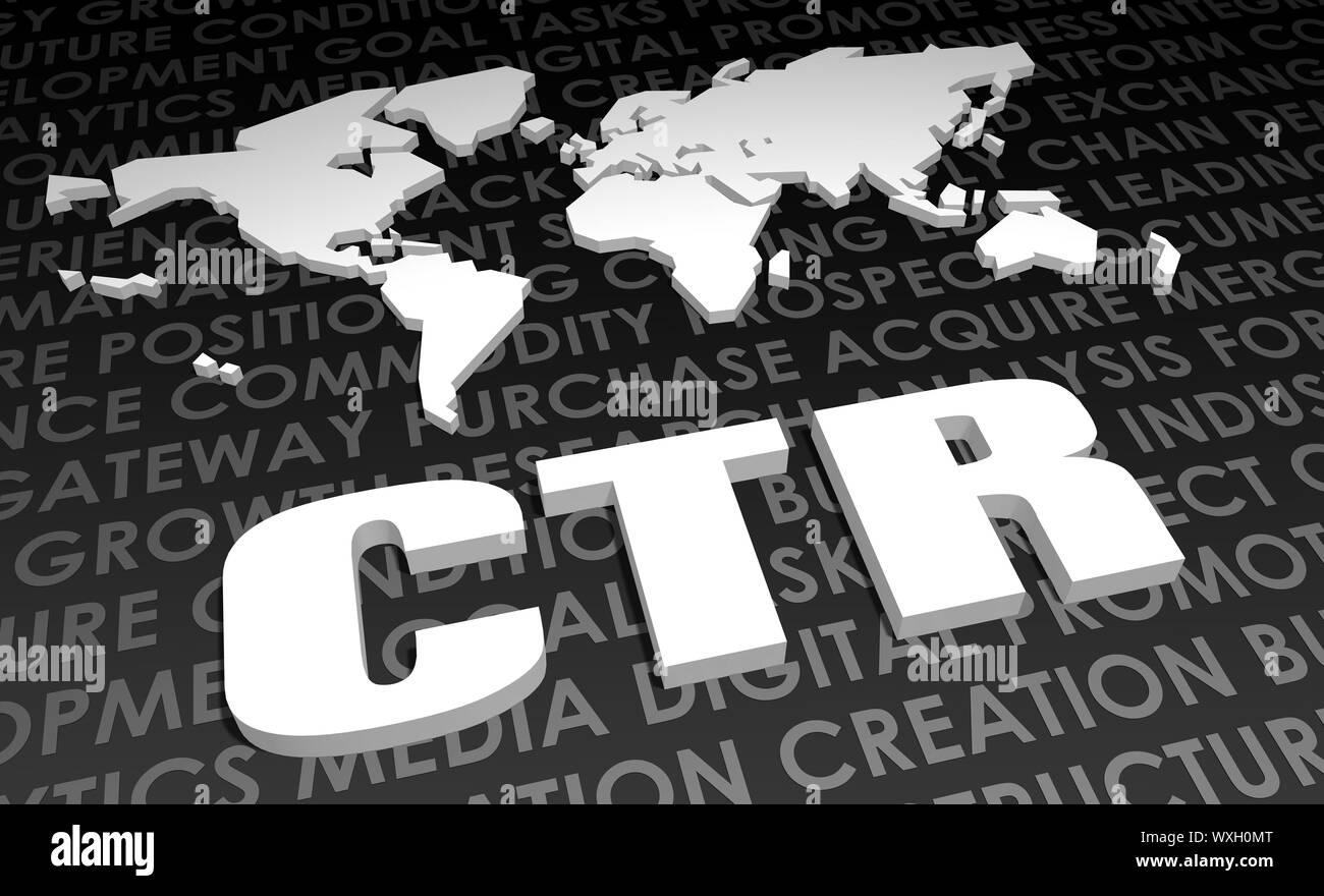 CTR Industry Global Standard on 3D Map Stock Photo - Alamy
