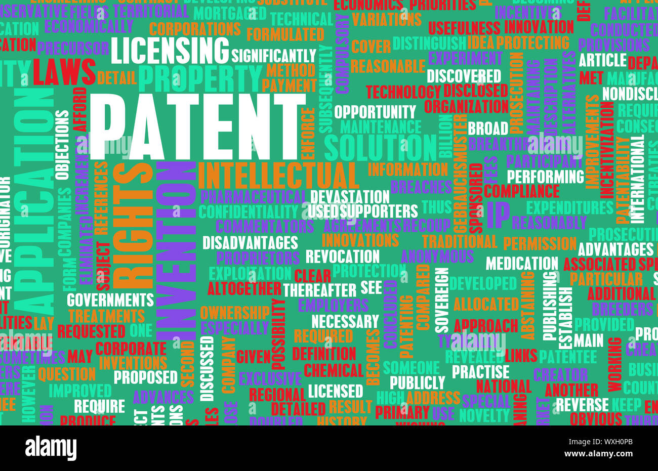 Patent Application as a Intellectual Property Art Stock Photo - Alamy