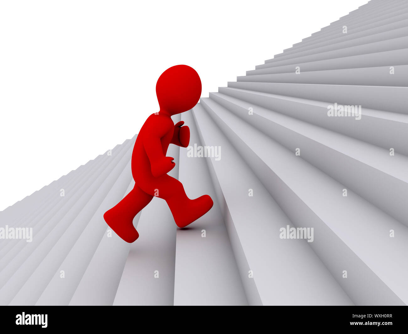 Growth person illustration stairs life hi-res stock photography and ...