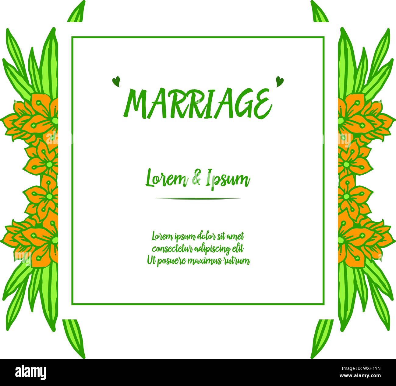 Decorative of elegant colorful floral frame, template for card of ...