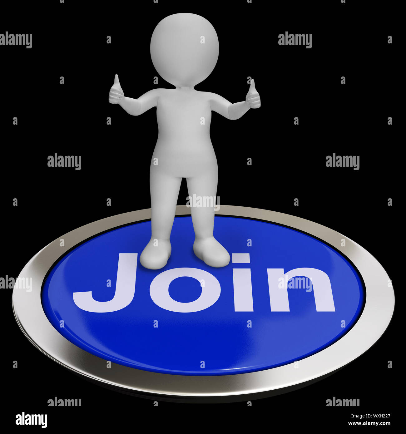 Join Button Showing Subscriptions Application And Registration Stock ...