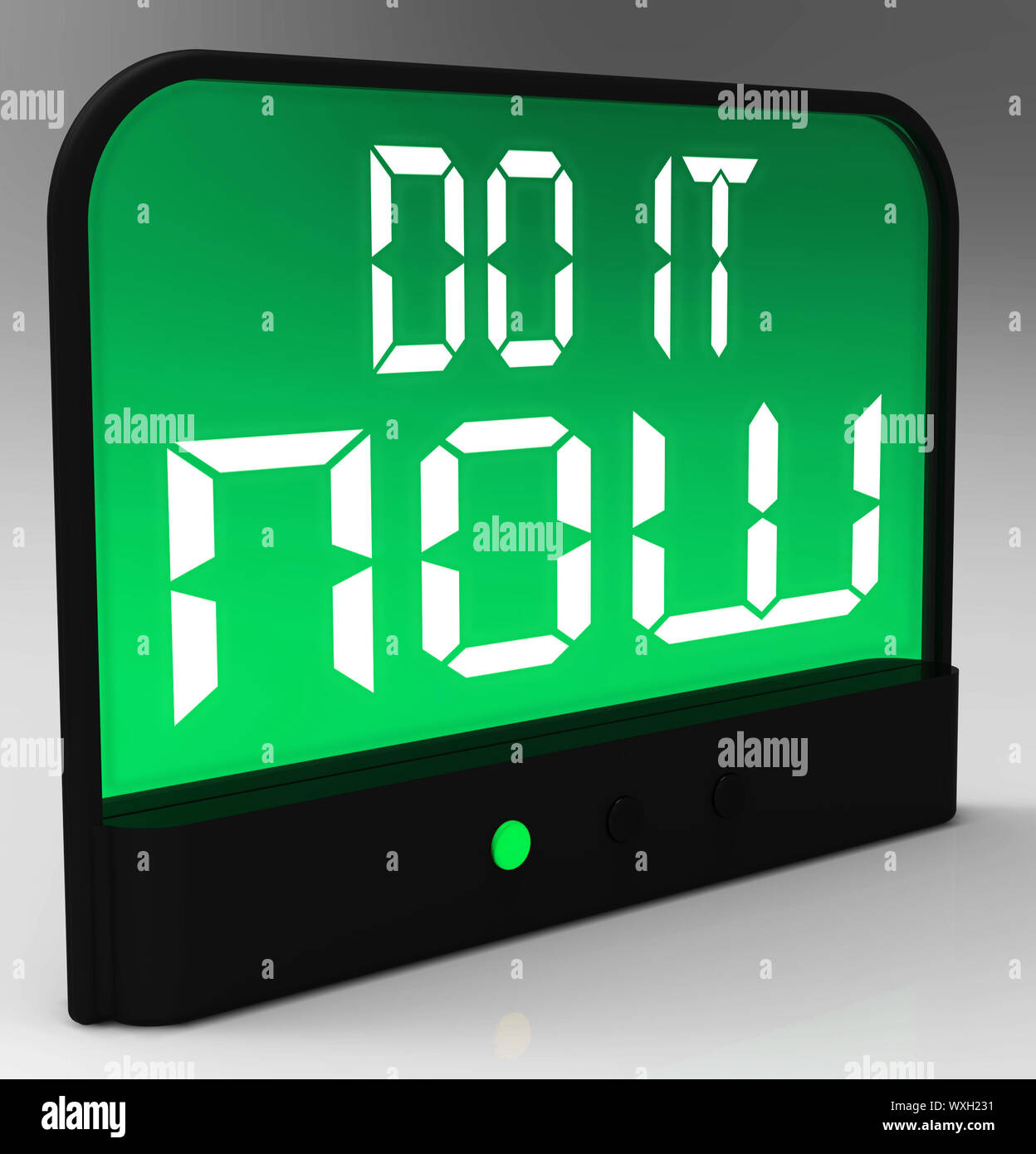Do It Now Clock Shows Urgency For Action Stock Photo - Alamy