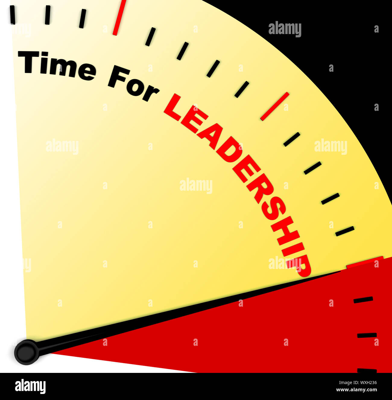 Time For Leadership Message Represents Management And Achievement Stock ...