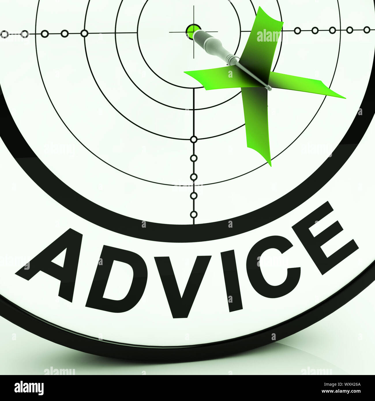 Advice Target Showing Knowledge Assistance Support And Help Stock Photo ...