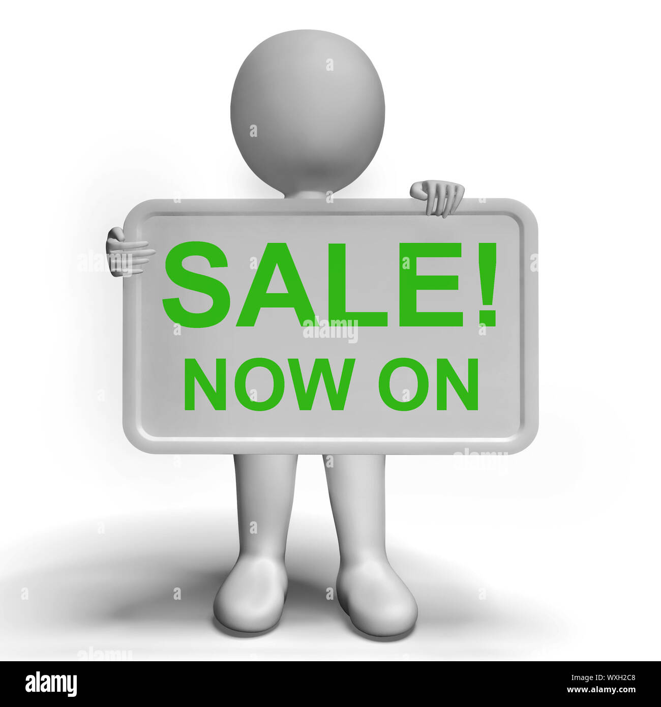 Sale Now On Message Board Showing Promotion Stock Photo - Alamy