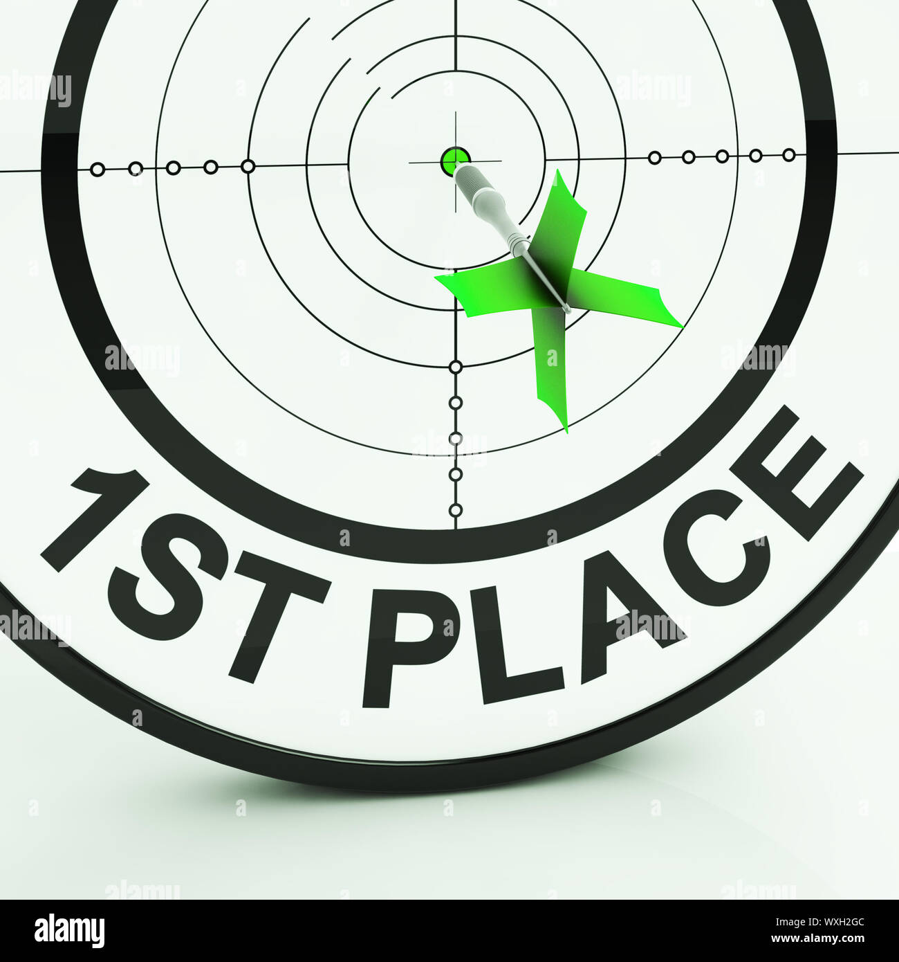 1st Place Showing Triumphant Champion Winnings And Success Stock Photo ...