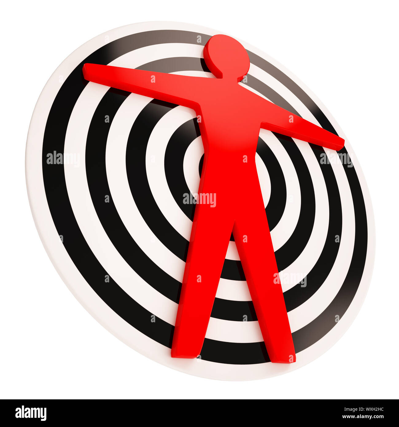 Human Target Showing Aiming At Object Person Stock Photo - Alamy