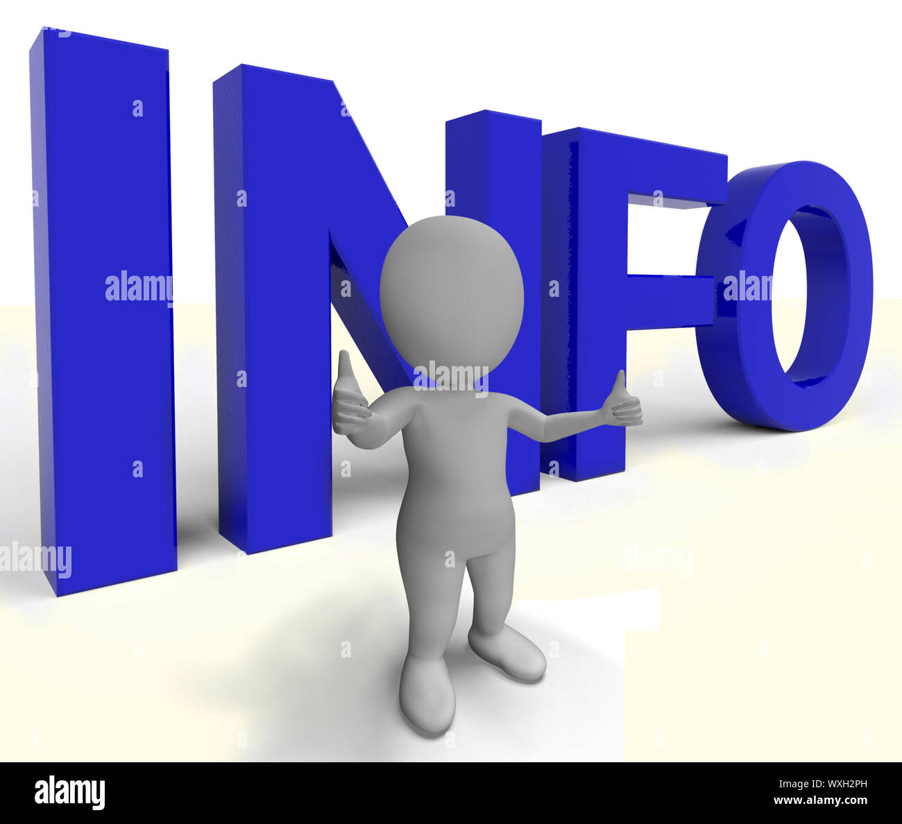 Info Letters Showing Information Knowledge And Support Stock Photo - Alamy