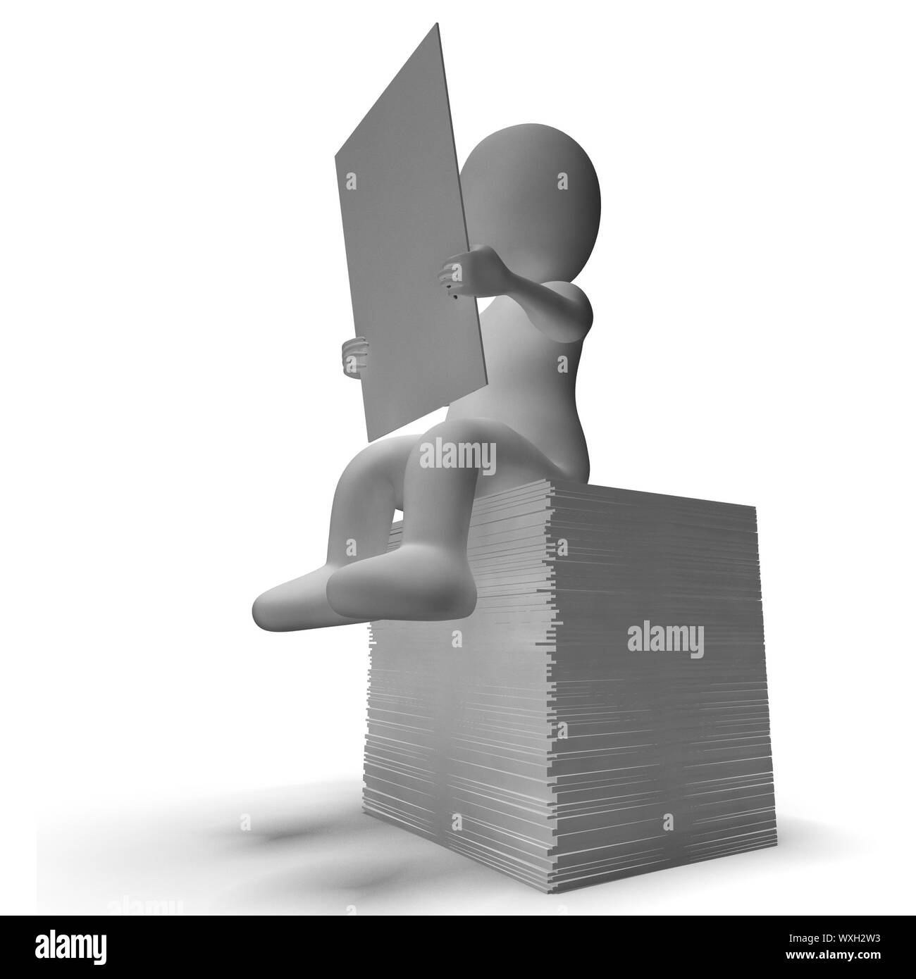 3d man notice hi-res stock photography and images - Alamy