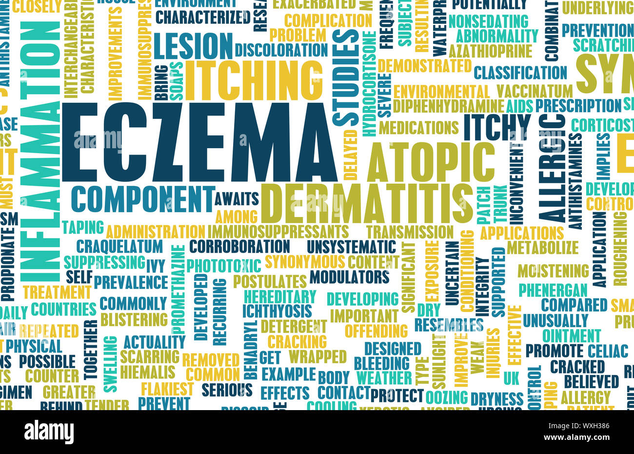 Eczema Skin Condition Treatment as a Concept Stock Photo - Alamy