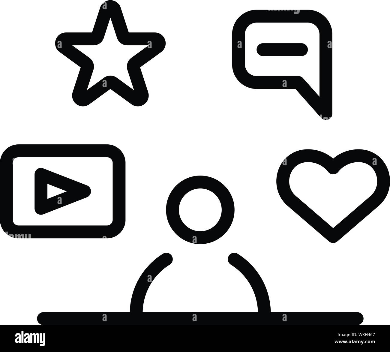 Buyer preferences icon. Outline buyer preferences vector icon for web ...