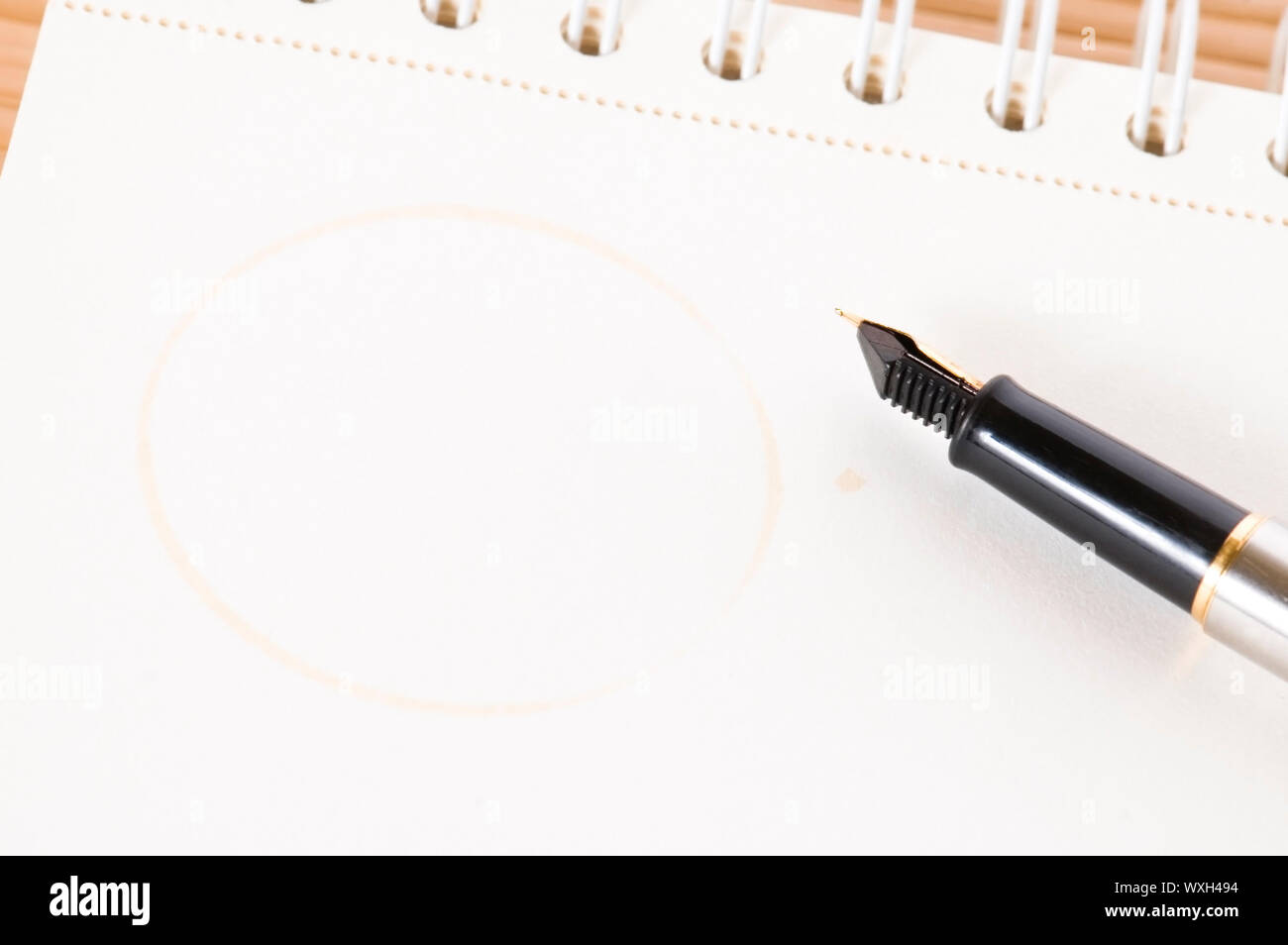 no concept. blank page, pen Stock Photo - Alamy