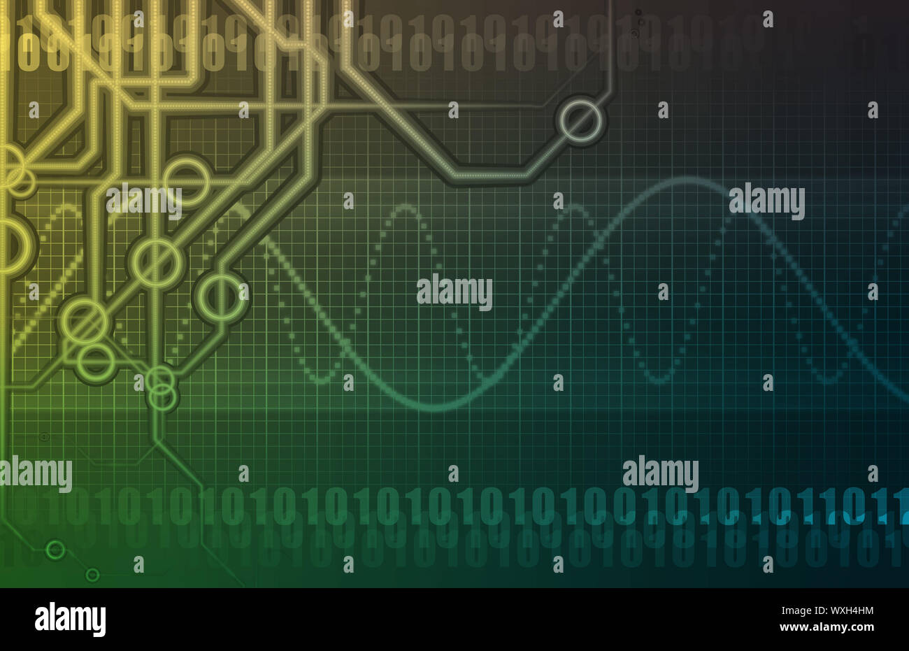 Futuristic Technology Data Flow as Art Abstract Stock Photo - Alamy