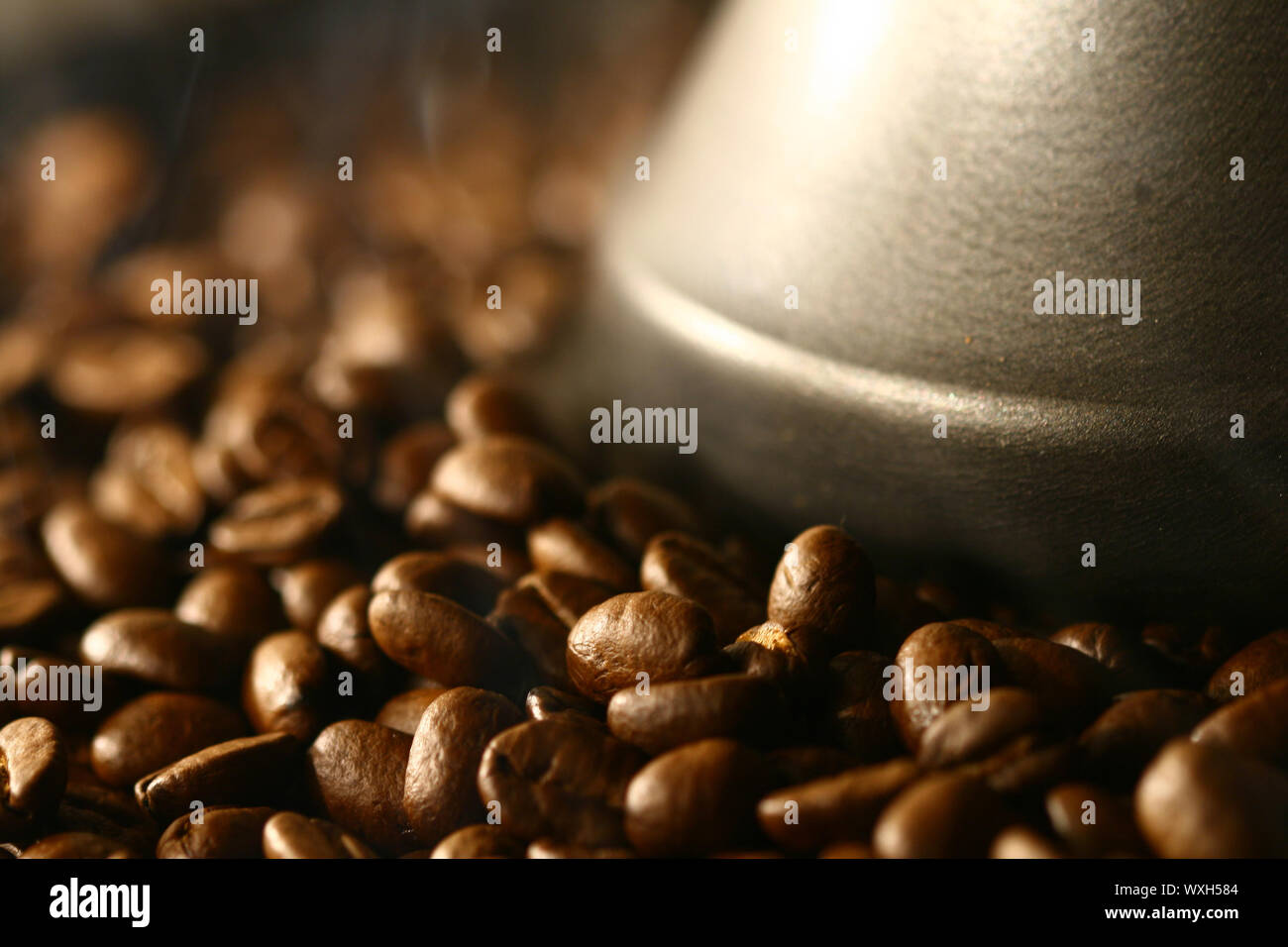 coffee beans Grains of coffee let out aroma and smells drawing of ...