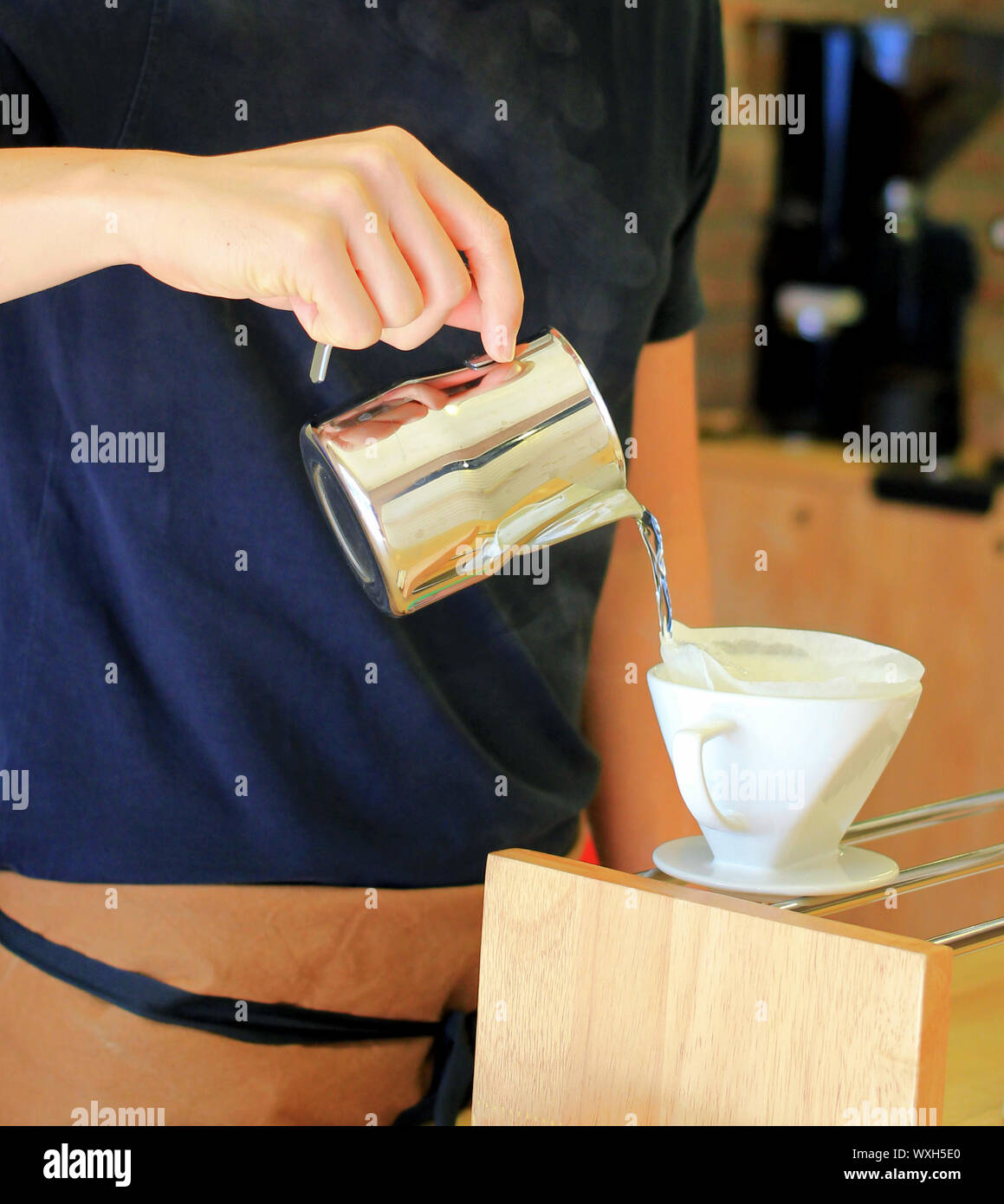 Hand drip coffee Stock Photo - Alamy