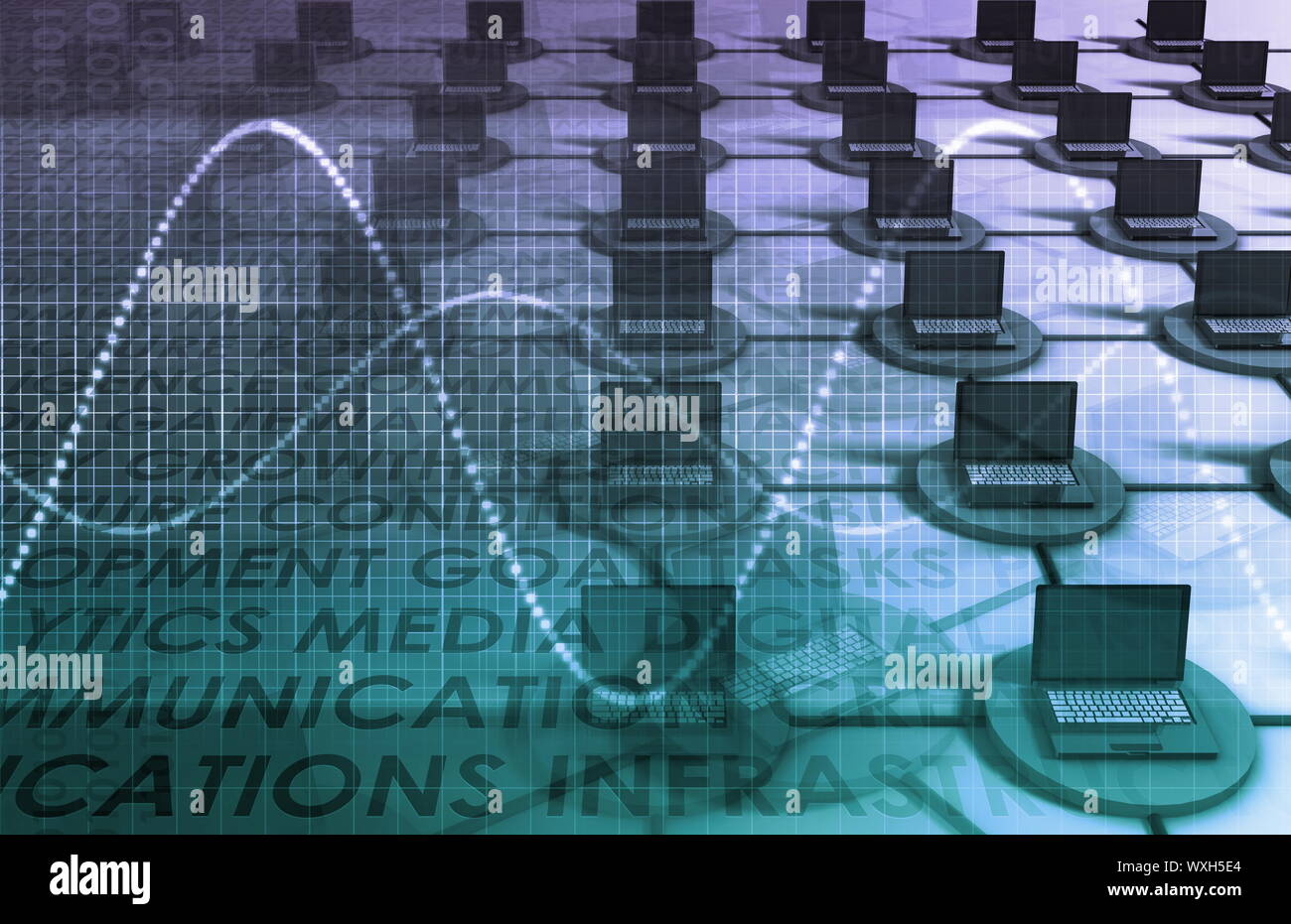 Data Network on a Corporate System as Art Stock Photo - Alamy